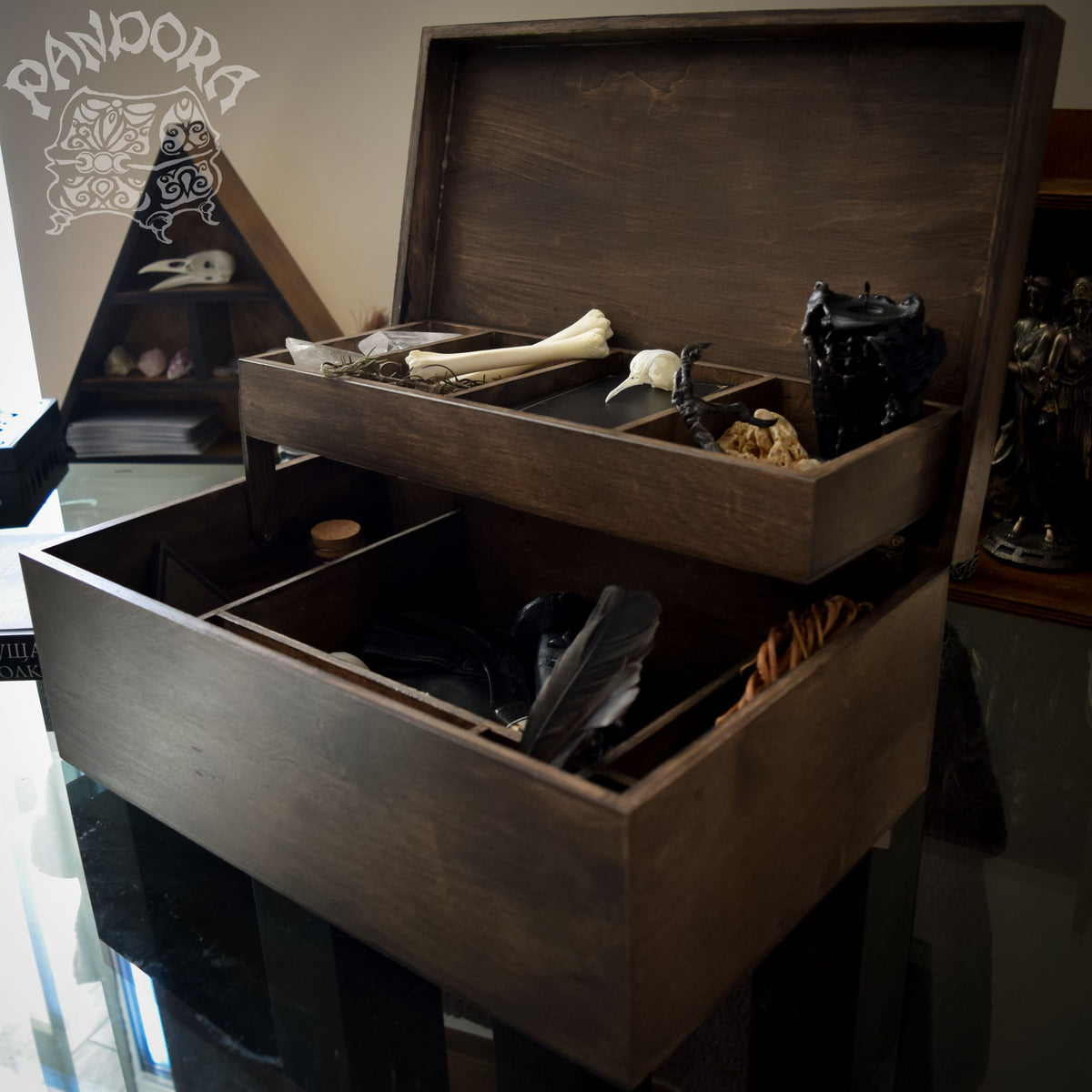 Big Witch Box - Two-story large altar box with sections