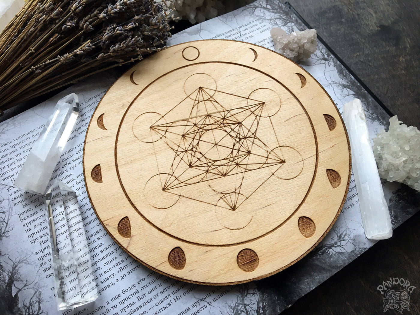 Crystal grid - Moon Metatrons Cube