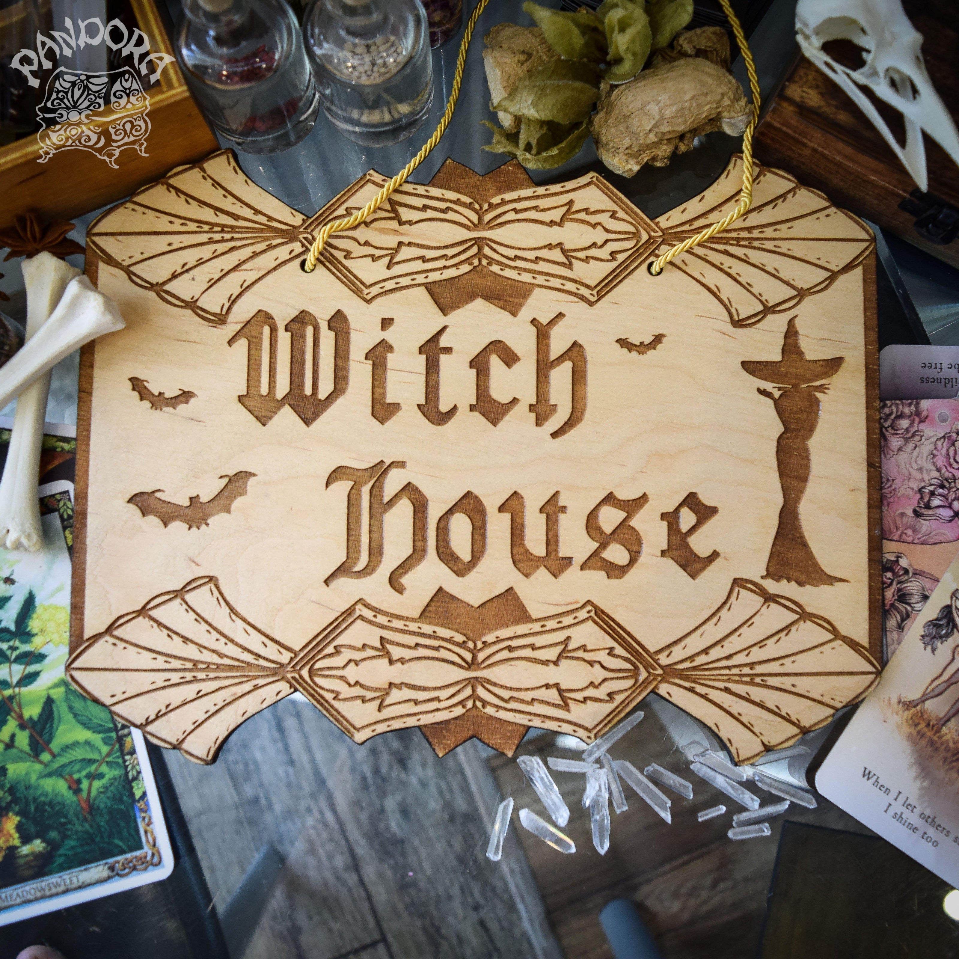 Wooden Sign - Witch House