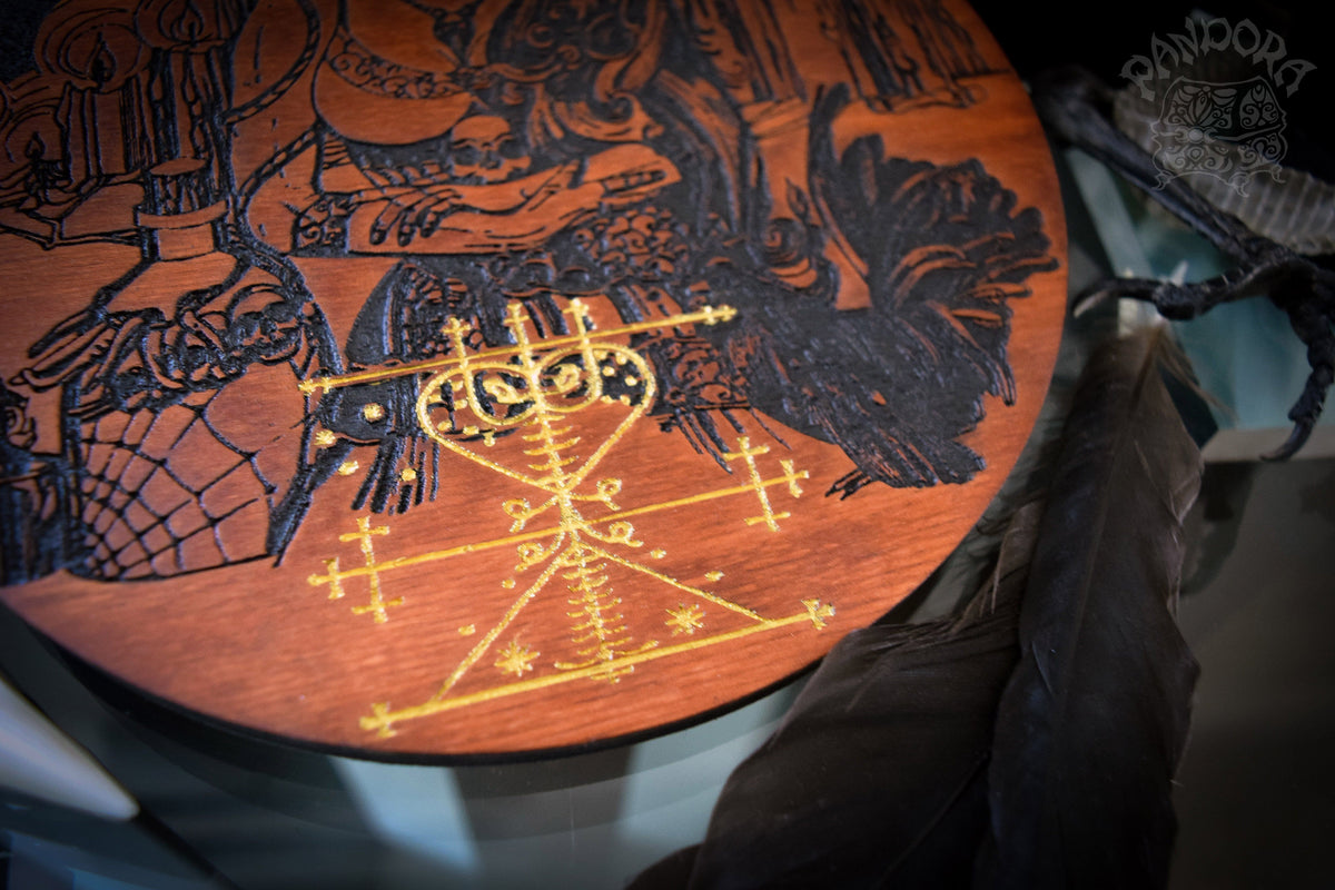 Voodoo altar pentacle - Maman Brigitte Veve