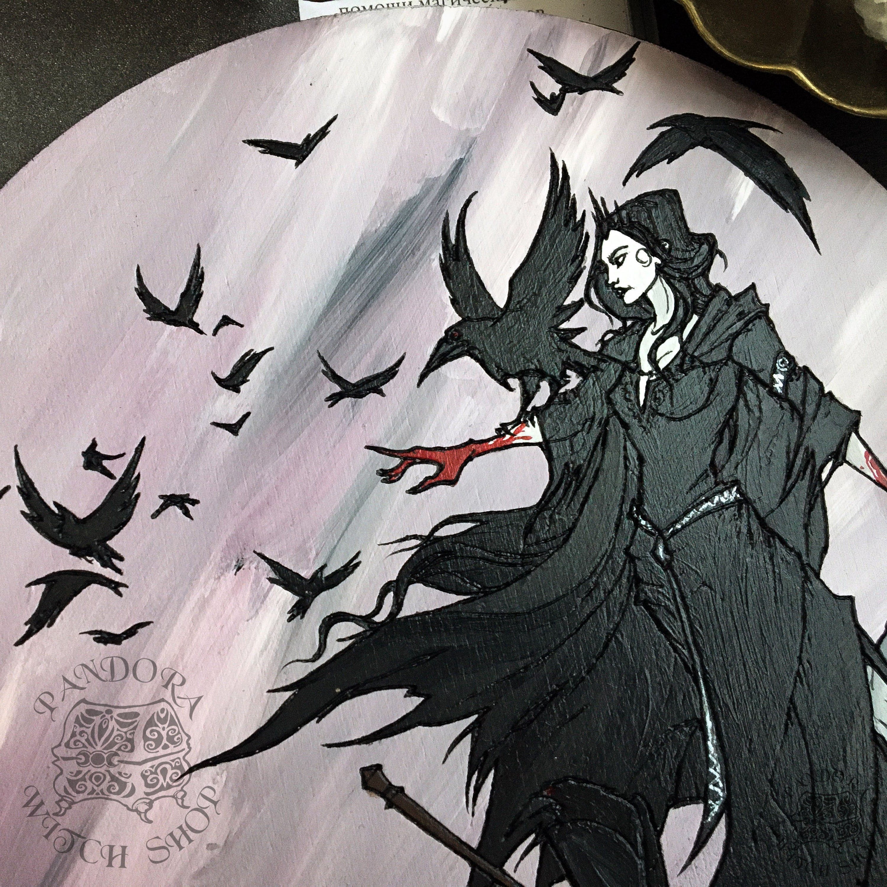 Altar pentacle - Morrigan