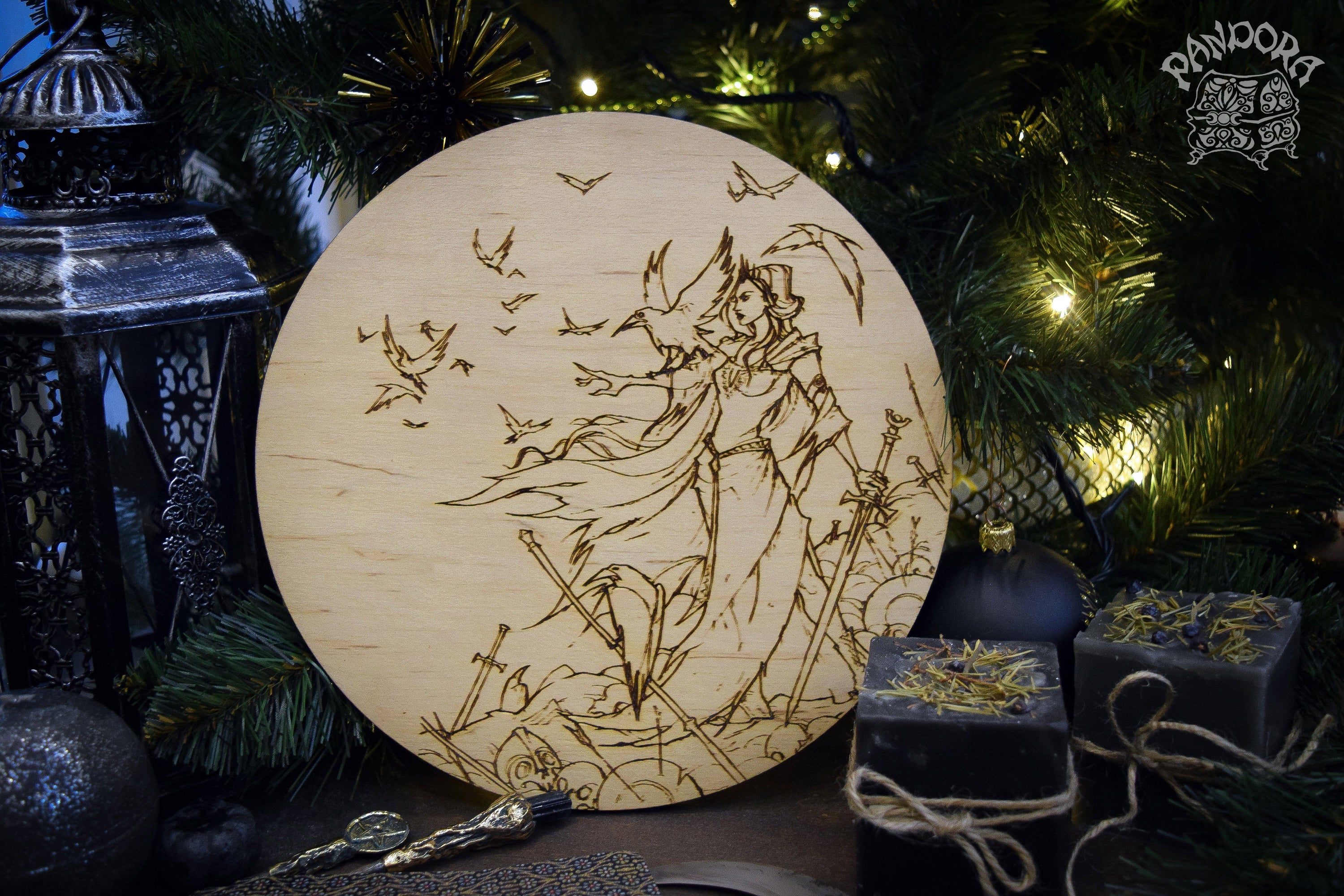 Altar pentacle - Morrigan - Natural