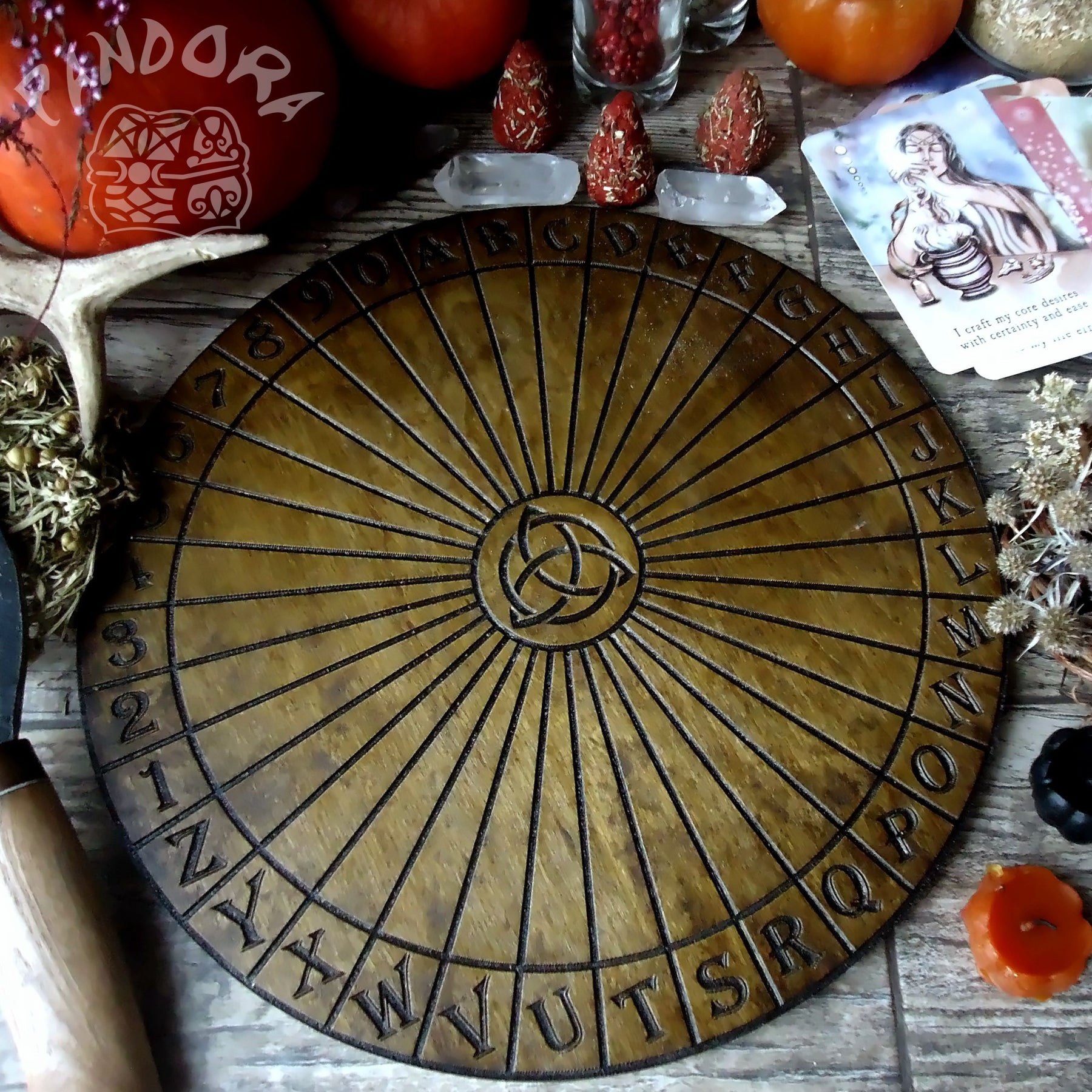 Pendulum Board, Spirit, Divination, Metaphysical - Triquetra
