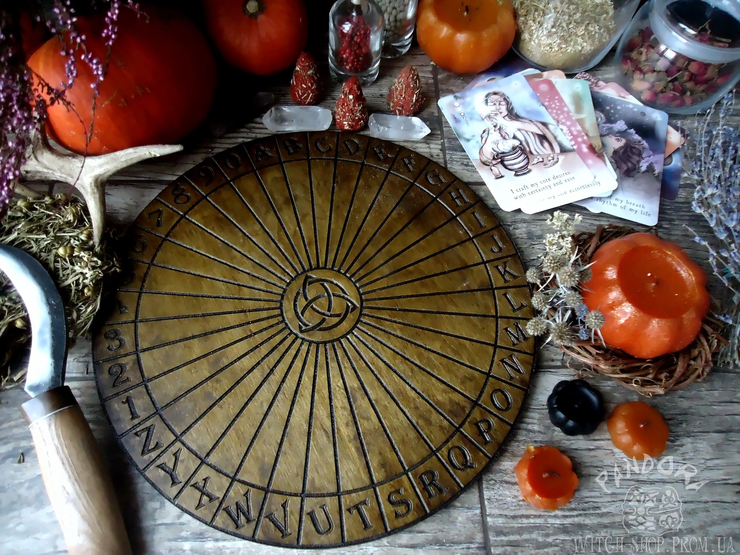 Pendulum Board, Spirit, Divination, Metaphysical - Triquetra